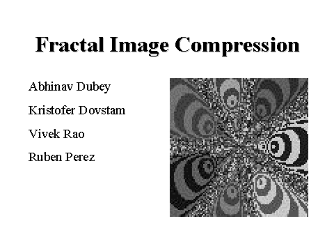 Fractal Image Compression